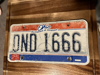 Expired Ohio State Tag Plate - License Plate - Used And Rough. | eBay