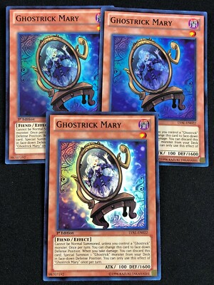 YUGIOH GHOSTRICK MARY LVAL-EN022 1ST SUPER X3 NM | eBay