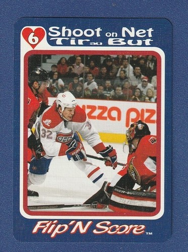 TRAVIS MOEN 2009-10 Megoli Game Canadiens Flip N Score Playing Card #6 ...