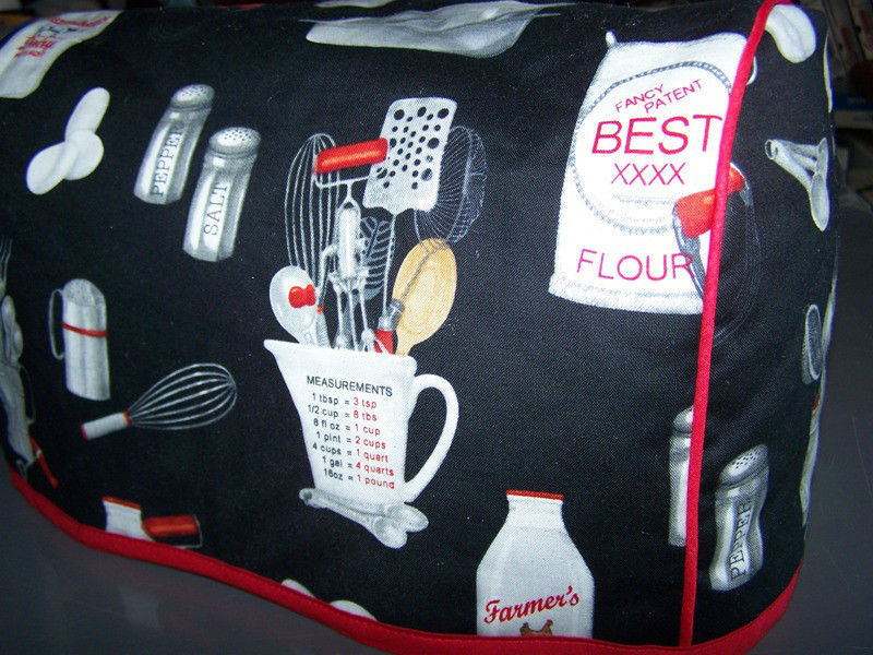 Kitchen Cooking Utensils Quilted Fabric 2-Slice or 4-Slice Toaster ...