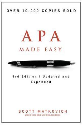 APA Made Easy - 9781477493397, Mr Scott R Matkovich, paperback, new ...