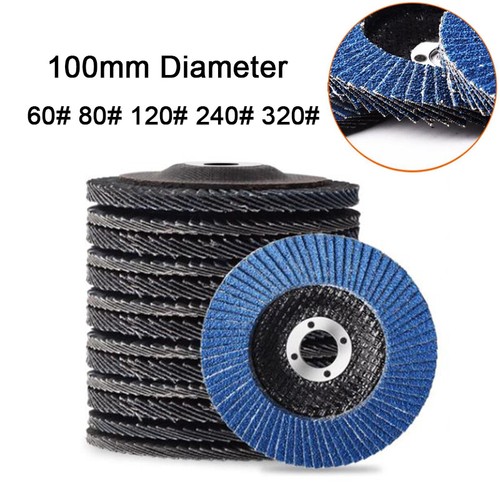 Flap Sanding Grinding Discs 100mm 60 120 320 Grit Angle Grinder Wheel ...