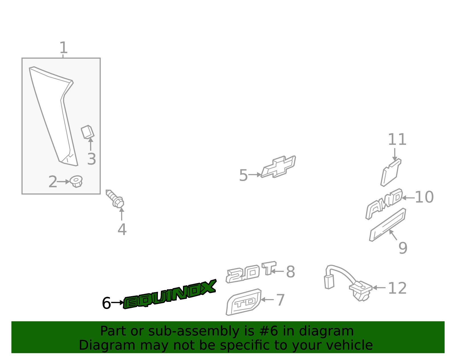 Genuine GM Liftgate Vehicle Name Plate 84121293 | eBay