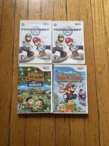 Nintendo Wii Empty Case Only Lot Mario Kart, Super Paper Mario, Animal ...