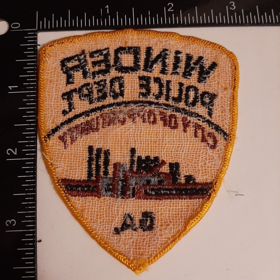 VINTAGE Winder Georgia GA Police Department Patch | eBay