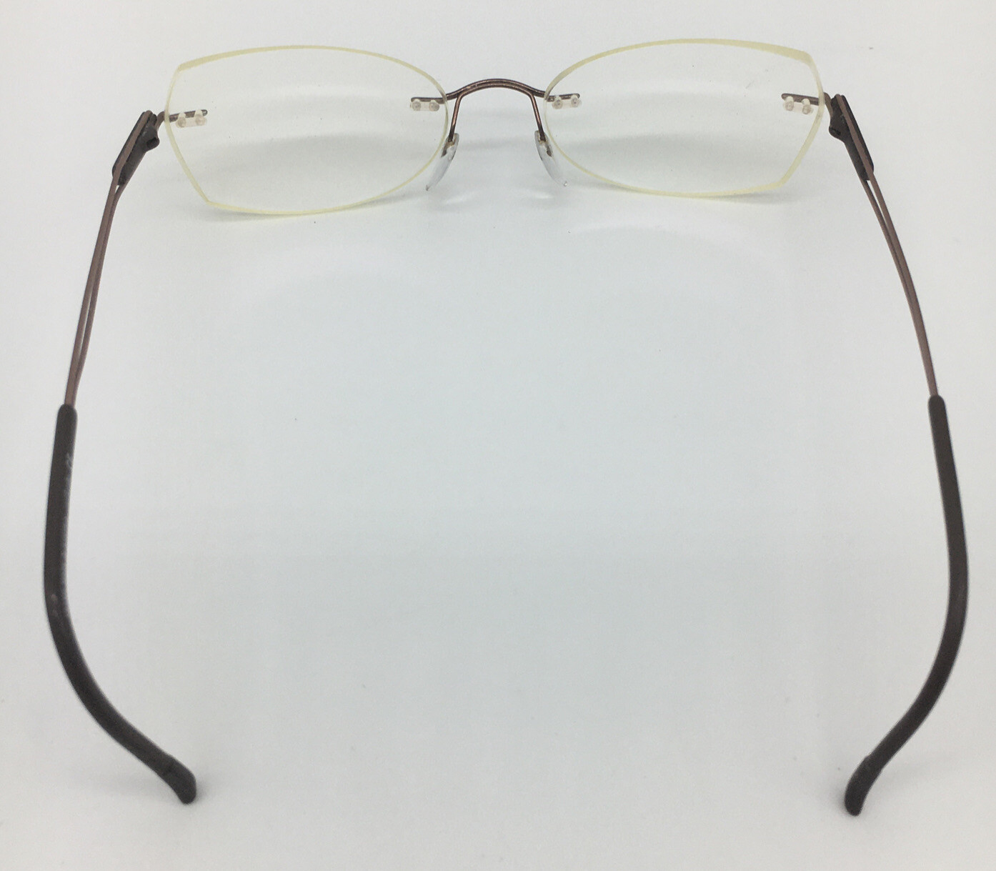 Silhouette 7661 40 6058 Titanium Brown Rimless Eyeglasses Frames 19 140 ...