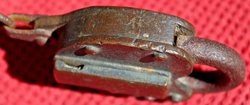 Delaware LACKAWANNA & Western Railroad Padlock Cast Brass DL&W Railway ...