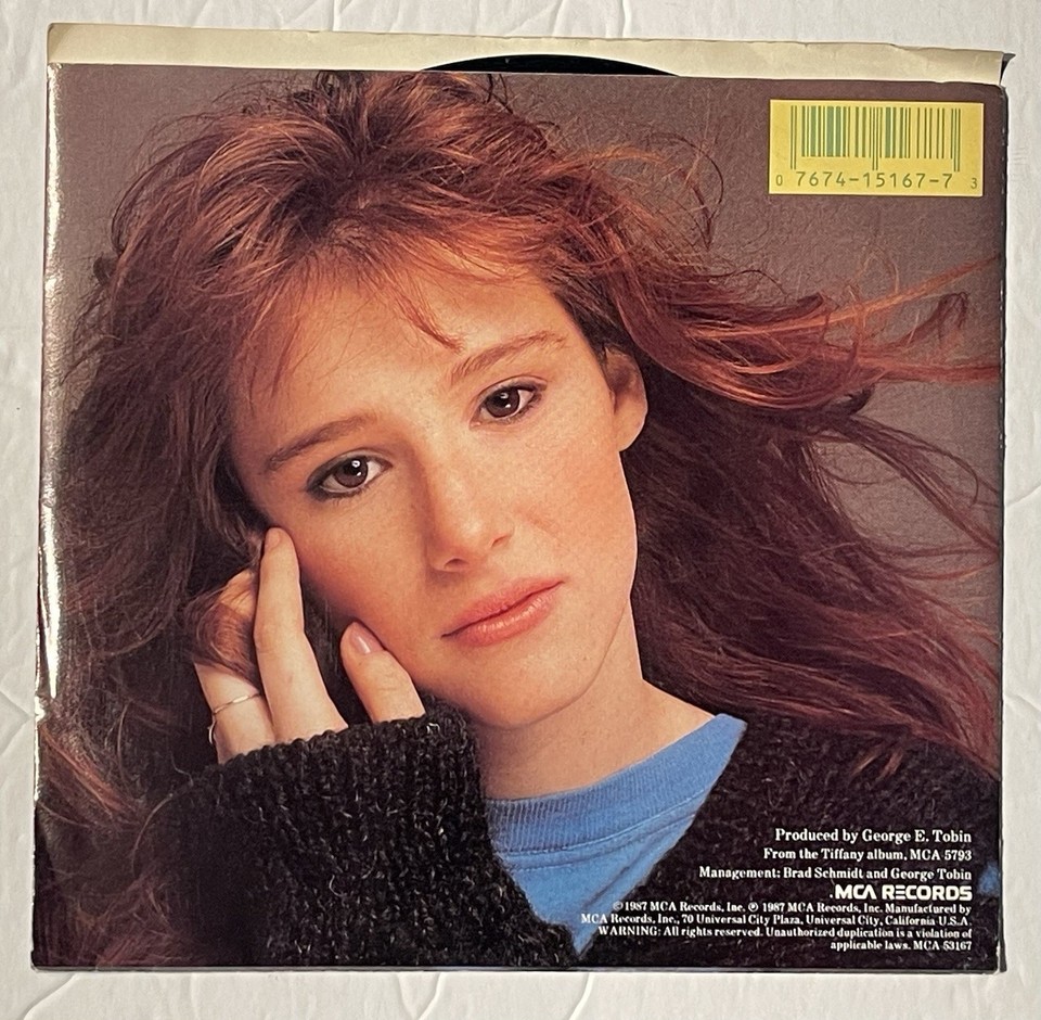 Tiffany I Think We’re Alone Now Signed 7” 45 Vinyl Record Personalized ...