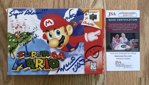 Charles Martinet Signed Super Mario 64 Nintendo JSA Coa Autographed ...