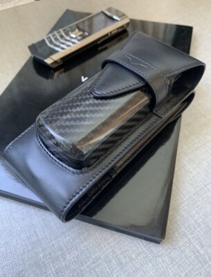 Original Brand Vertu Case For Signature M/S Calf,Carbon Luxury Stylish ...