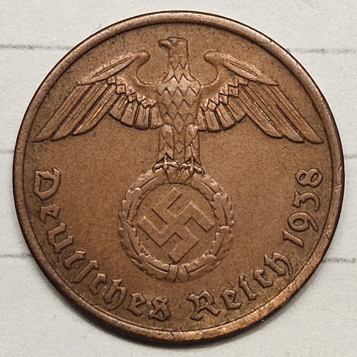 Nazi Germany 2 Pfennig 1938-A coin circulated condition | eBay