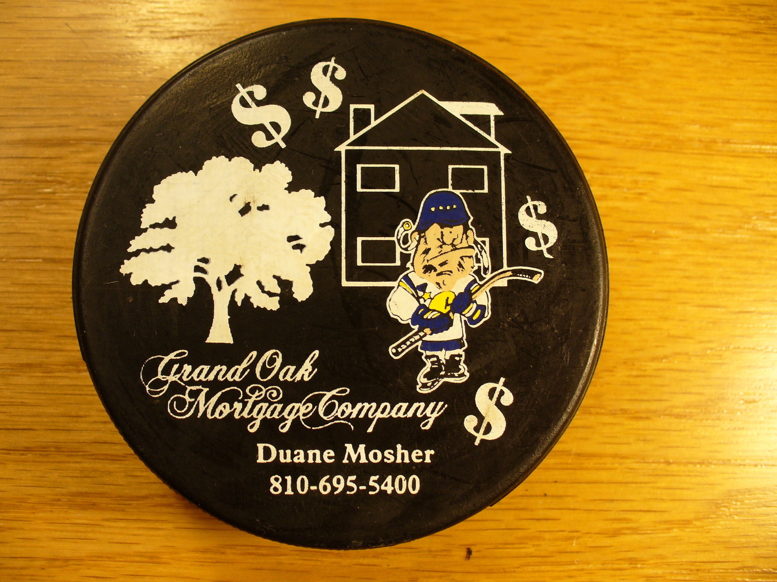 UHL Flint Generals 10th Anniv General Standing Logo Hockey Puck Collect ...