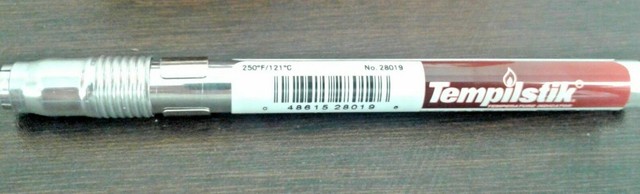 3/8 Tip Size Range 650°F Temp TEMPIL Temperature Indicator Stick ...
