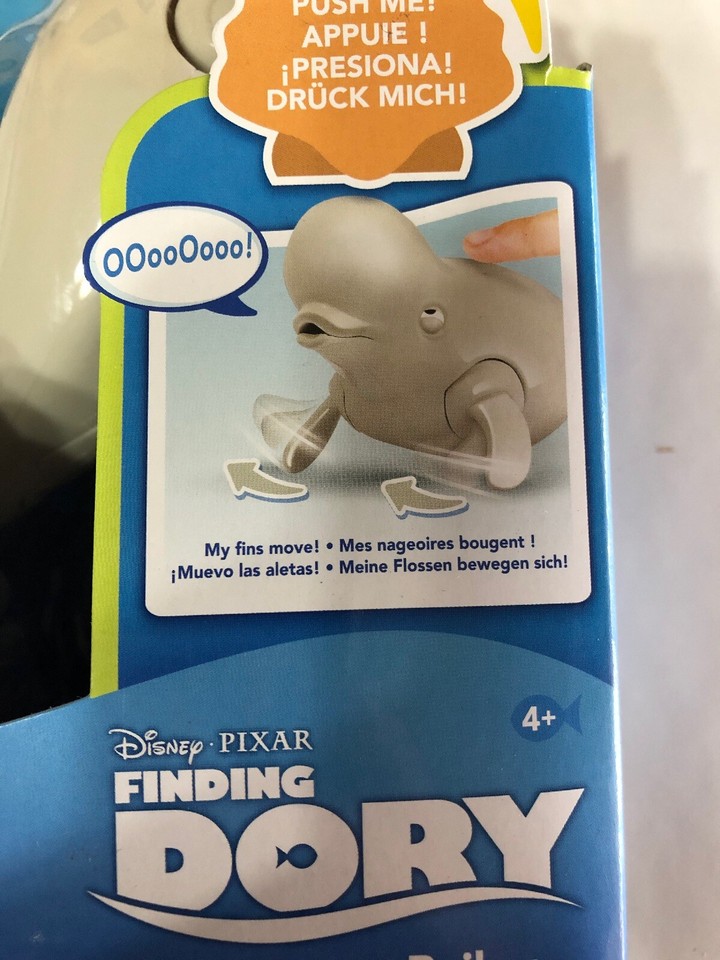Disney Pixar Finding Dory Bailey 7" Hear Me! Whale Toy #36442 Bandai | eBay