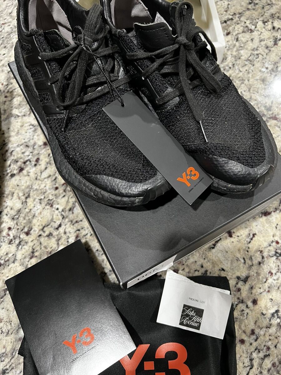 Y-3 Yohji Yamamoto x Adidas Pure Boost Triple Black Size 6 Y-3 Yohji Yamamoto x Adidas Pure Boost Triple Black Size 6
