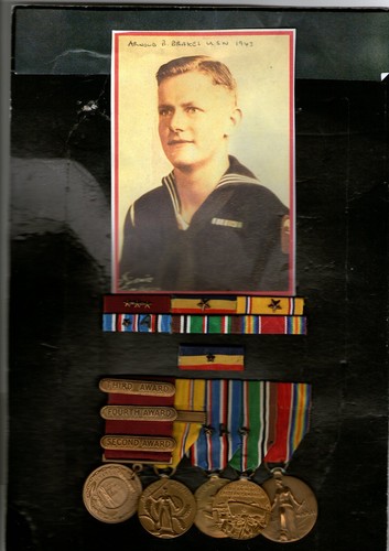 ARNOLD B BRAKES / US NAVY 1943 / VARIOUS CAMPAIGN MEDALS | eBay UK
