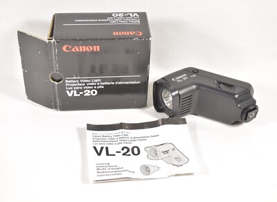 Canon Battery Video Light VL20 Genuine Video Flash w/Box UNTESTED | eBay