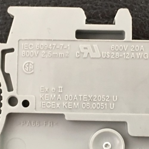 PHOENIX CONTACT IEC 60947-7-1 TYPE. ST 2,5 NSNB - LOT OF 20 TERMINAL ...