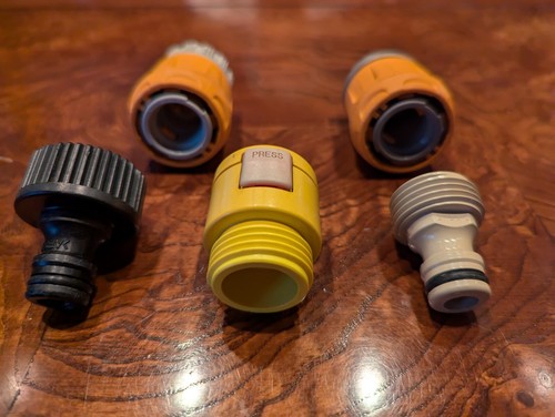 5 Nelson & Gardena Quick Connect Garden Hose & Facet Outdoor Adapter ...