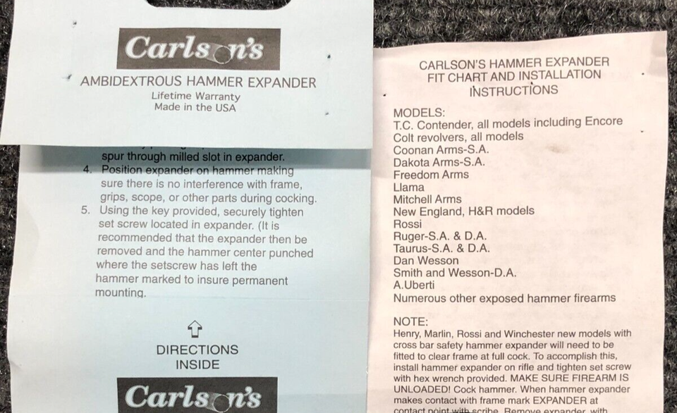 Carlson's Ambidextrous Hammer Expander, Silver | eBay