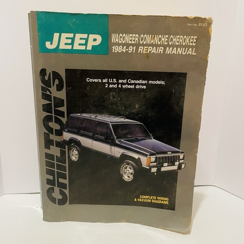 JEEP WAGONEER COMANCHE CHEROKEE 1984-1991 CHILTON TOTAL CAR CARE REPAIR MANUAL | eBay