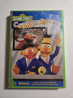 Sesame Street Math Preschool Learning- Count on Sports DVD New Sealed ...