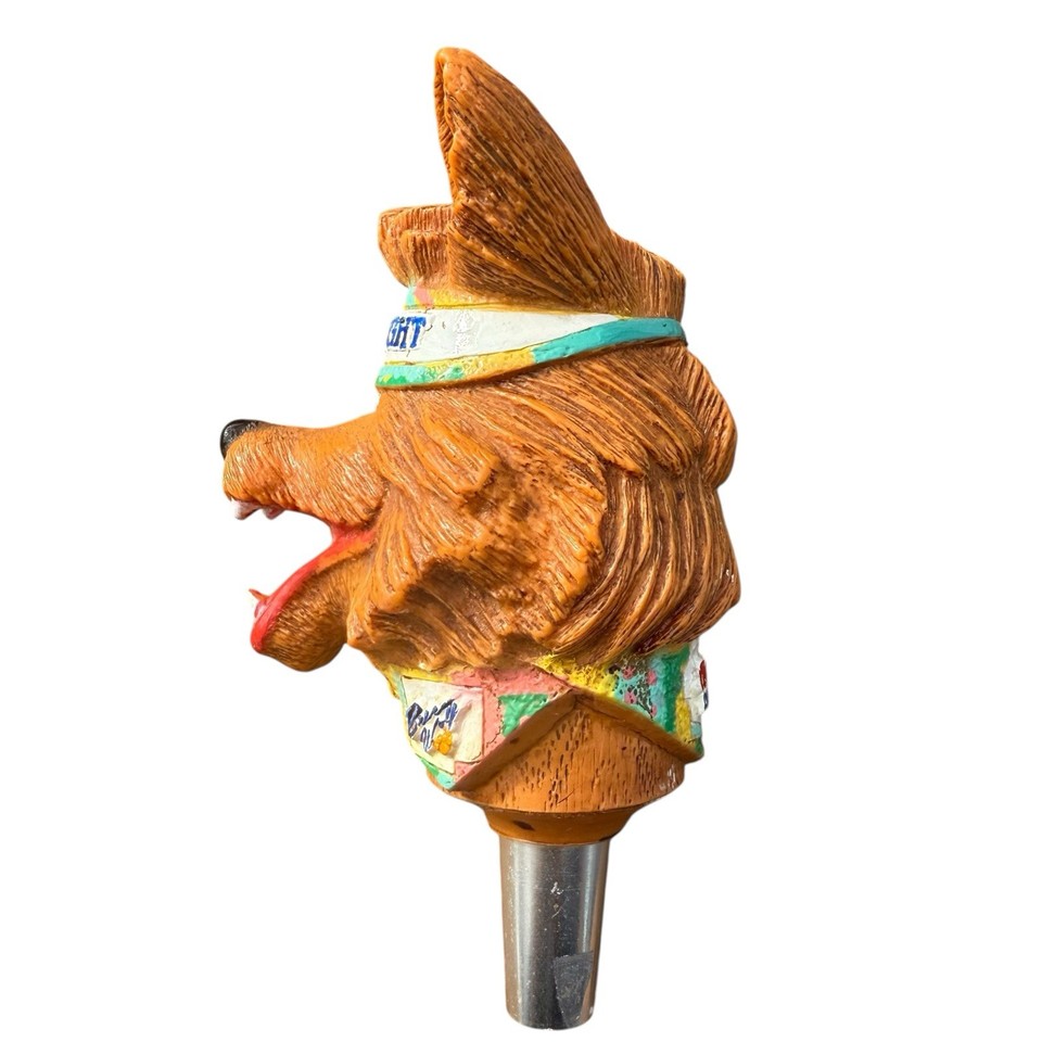Vintage Color Light Tap Handle. Rock Mountain Beer Wolf | eBay