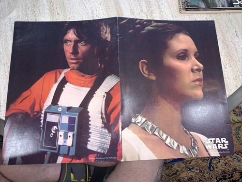 Vintage Star Wars folder Luke And Leia 1977 | eBay