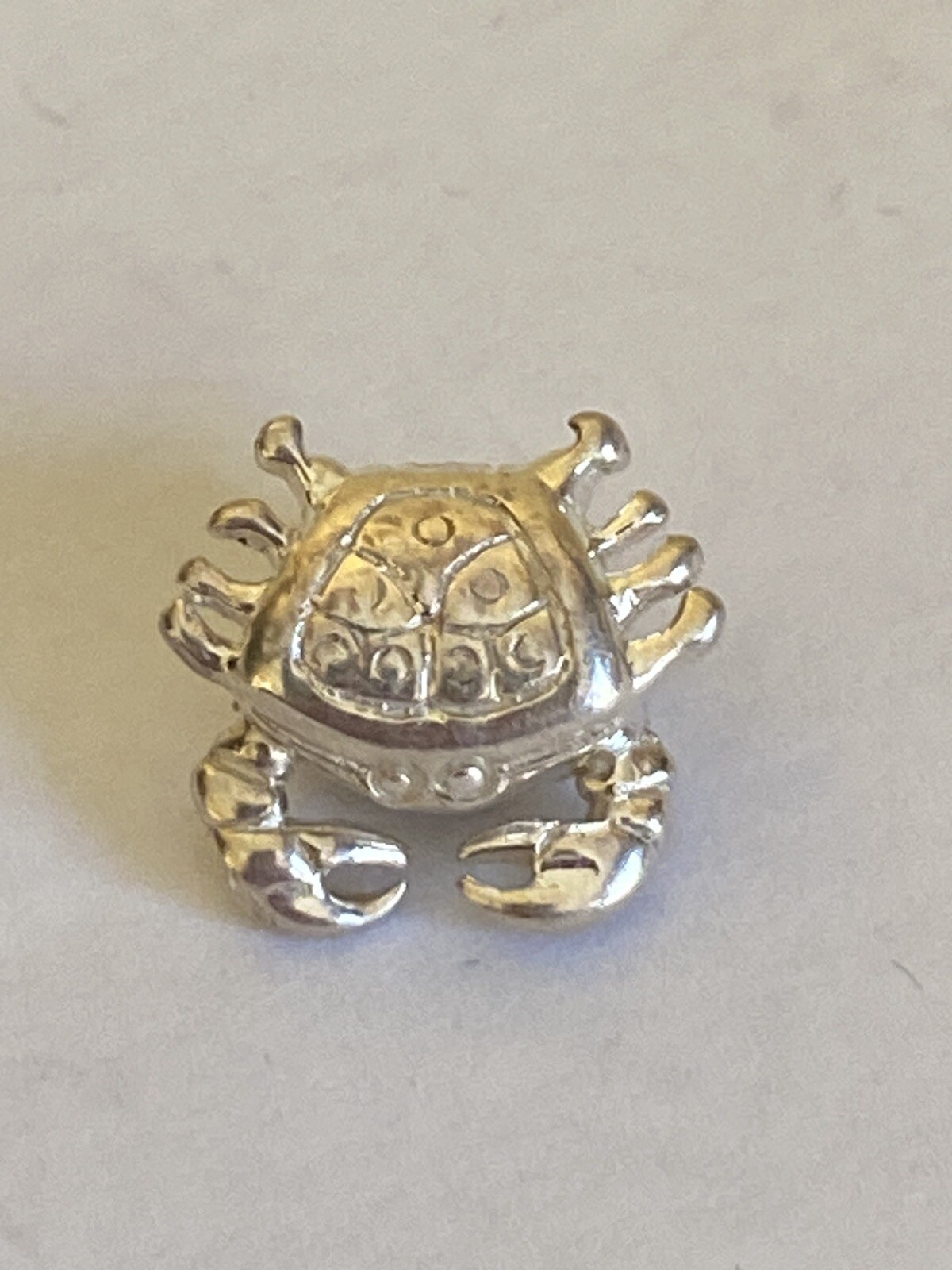 Vintage Sterling Silver Crab Pendant 1.2cm Wide | eBay UK