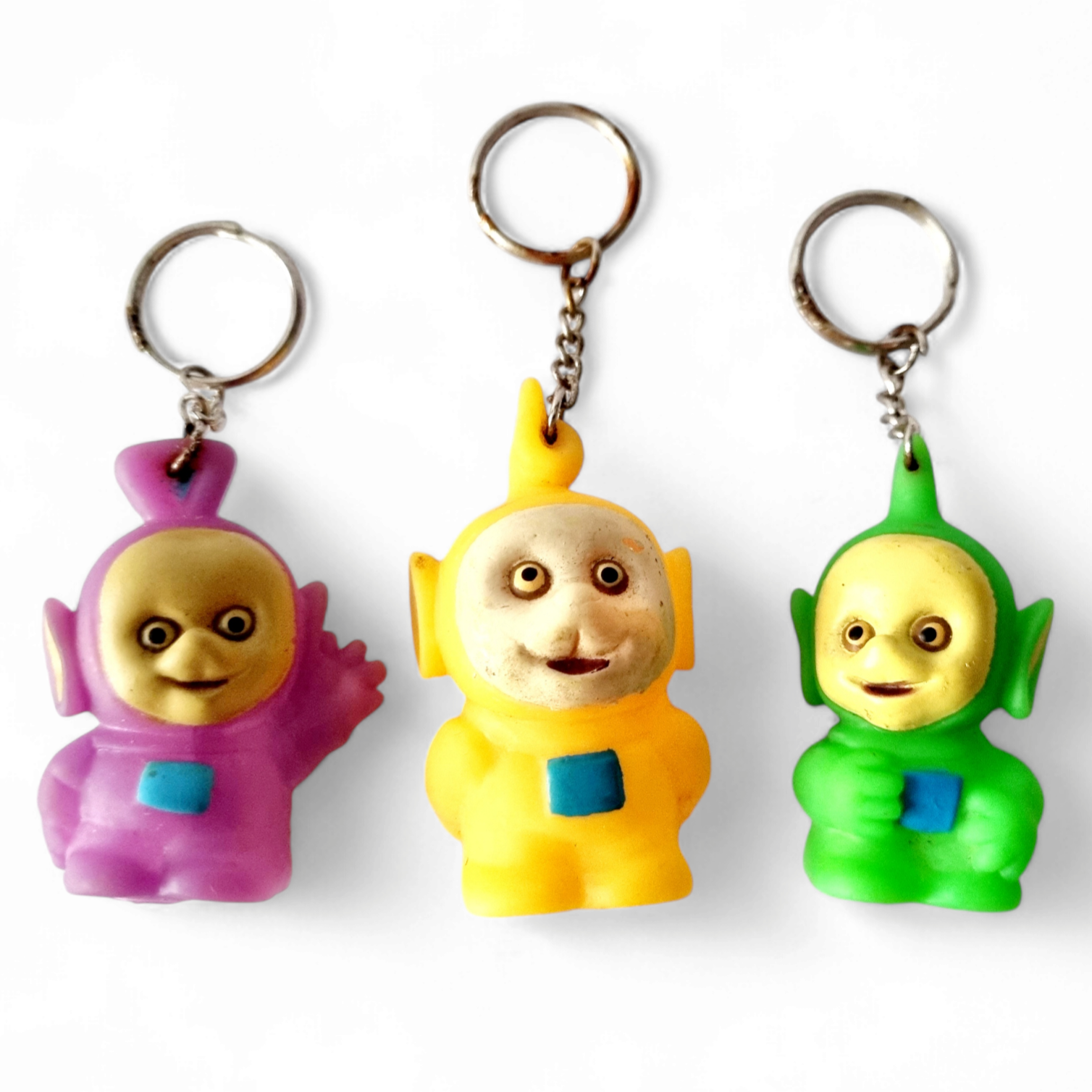 VINTAGE 1990s TELETUBBIES Keychain • Soft Squeeze Toy • RARE ...