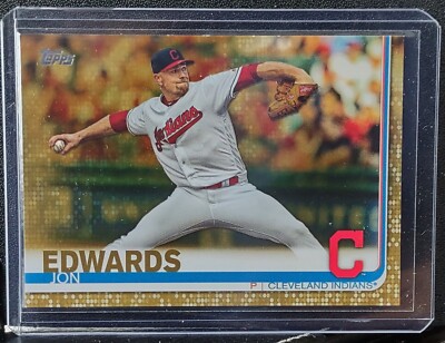 2019 Topps Series 1 Jon Edwards Gold #ed 697/2019 #528 Cleveland ...