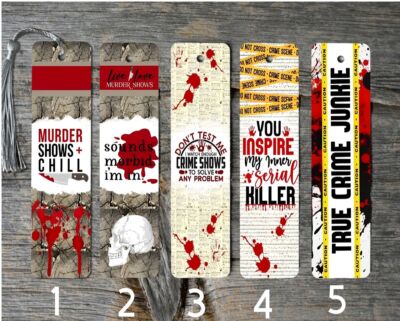 True Crime Serial Killer Themed Metal Bookmarks | eBay