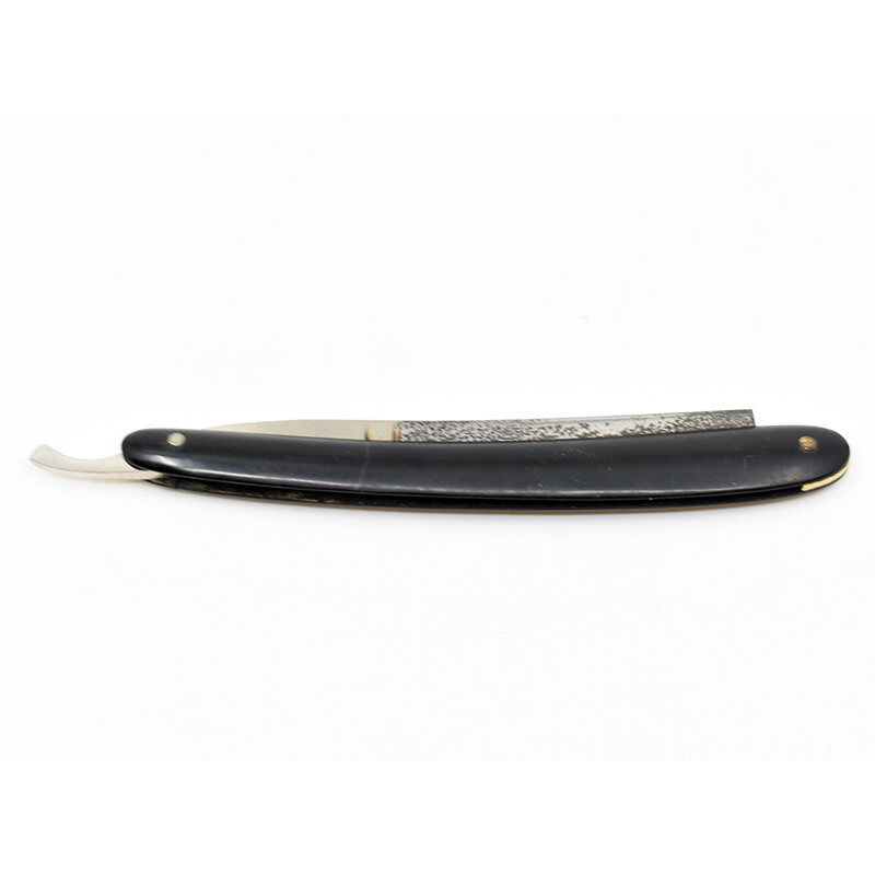 CLAUSS Straight Razor Fremont Ohio 102 Black Handle Stainless Steel ...