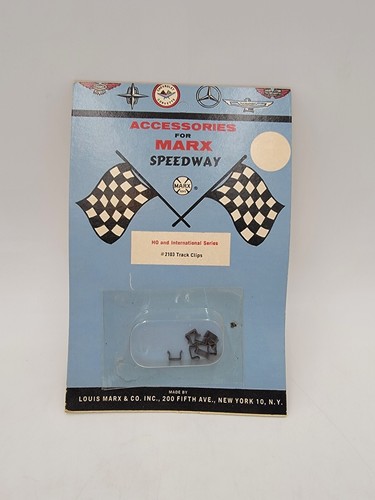 VINTAGE - MARX TOYS - SPEEDWAY HO AND INTERNATIONAL SERIES TRACK CLIPS ...