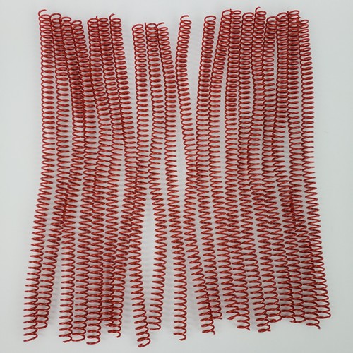 Lot of 40 Plastic Spiral Binding Coil Book Binds 8mm Red 12 inches | eBay