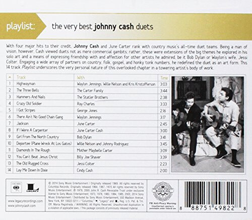 Playlist: The Very Best Johnny Cash Duets by Johnny Cash [Audio CD ...
