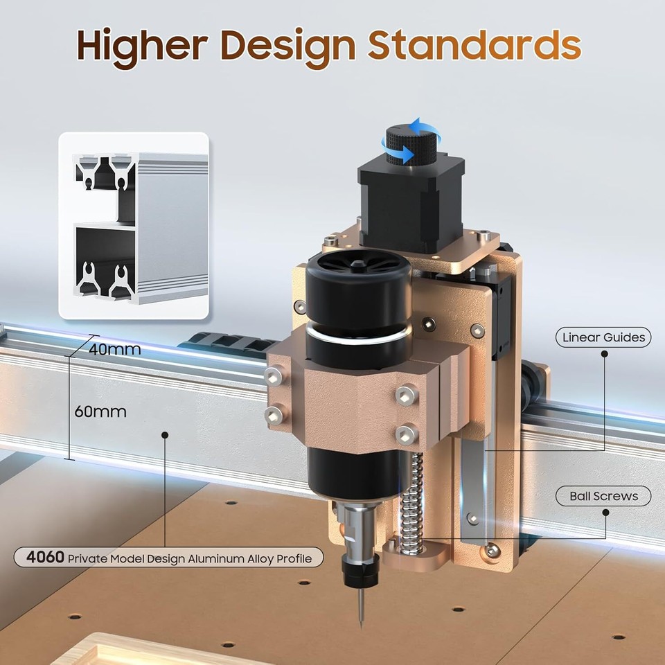 4040 Pro CNC Router Engraving Machine for Wood Acrylic MDF Nylon ...