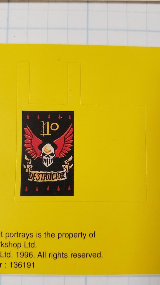 Warhammer 40k Space Marine Armory Bits OOP Blood Angels Winged Skull ...