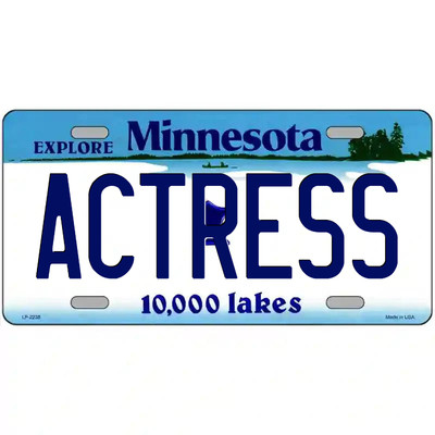 Actress Minnesota Metal Sign | eBay