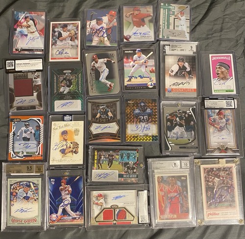 Average Price $50!!! Philly Sports cards. Autographs, Graded, And ...