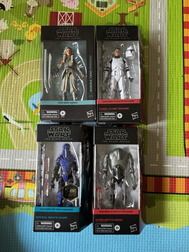Star Wars The Black Series Lot of 4 Ahsoka Clone Trooper Battle Droid ...