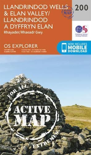 Llandrindod Wells and Elan Valley, Rhayader (Map) OS Explorer Active ...