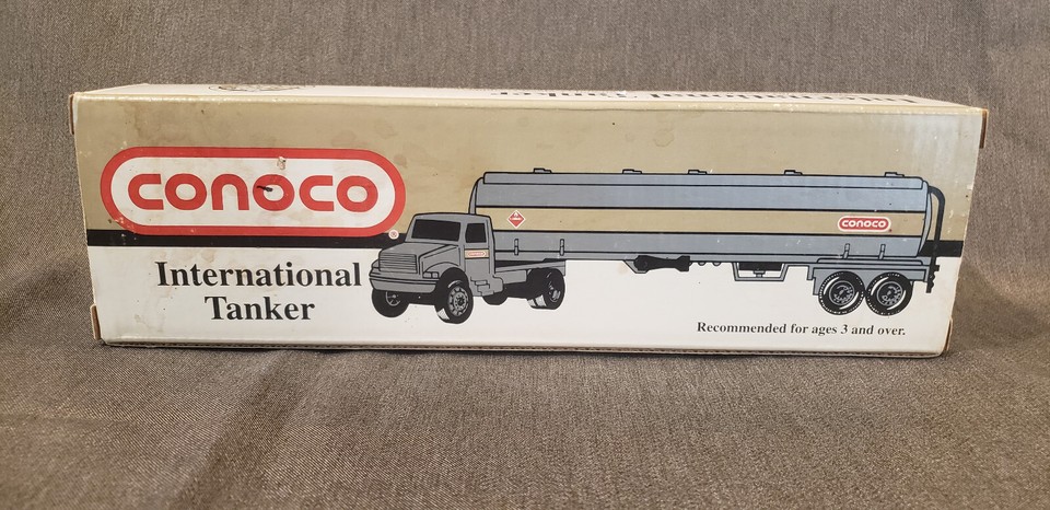 Ertl Conoco Tanker Trailer International Semi Truck Diecast 1/64 Scale ...