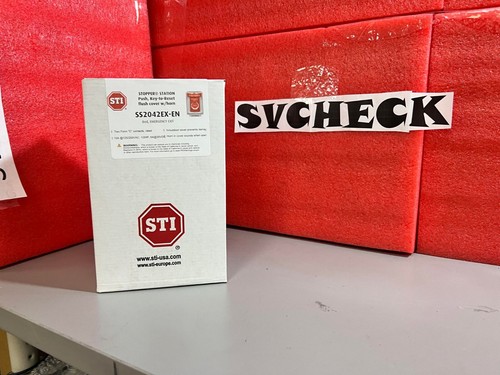 STI SS2042EX-EN Stopper Station Push Key To RESET flush cover with horn ...