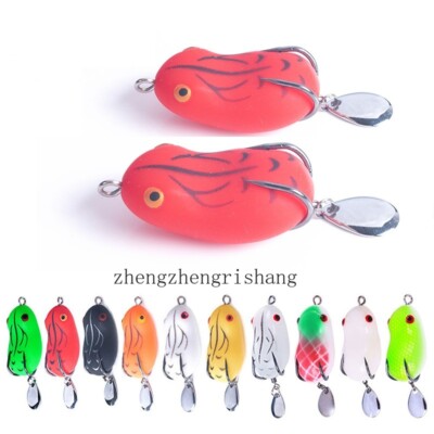 Micro Frog Top Water Soft Fishing Lure Bait Floating Swimbait 8g/4.2cm ...
