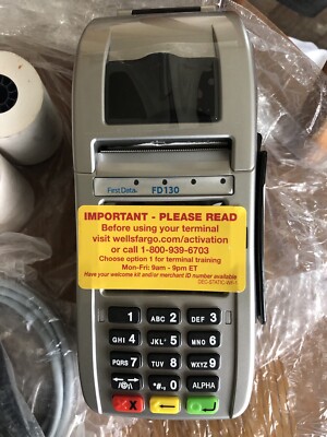 First Data FD130 EMV Credit Card Terminal READ ##CC | eBay