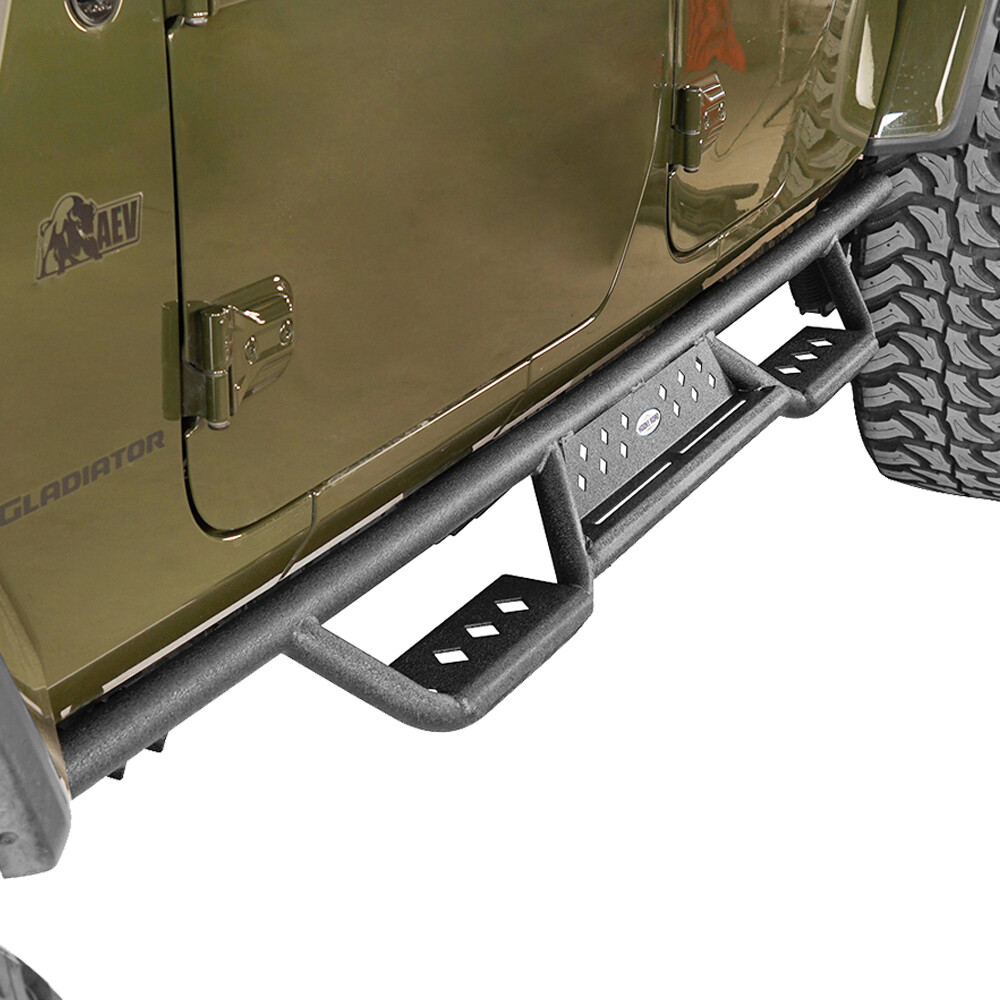 Fit Pickup 2020-2025 Jeep Gladiator JT 2PCS Wide Drop Side Steps w ...