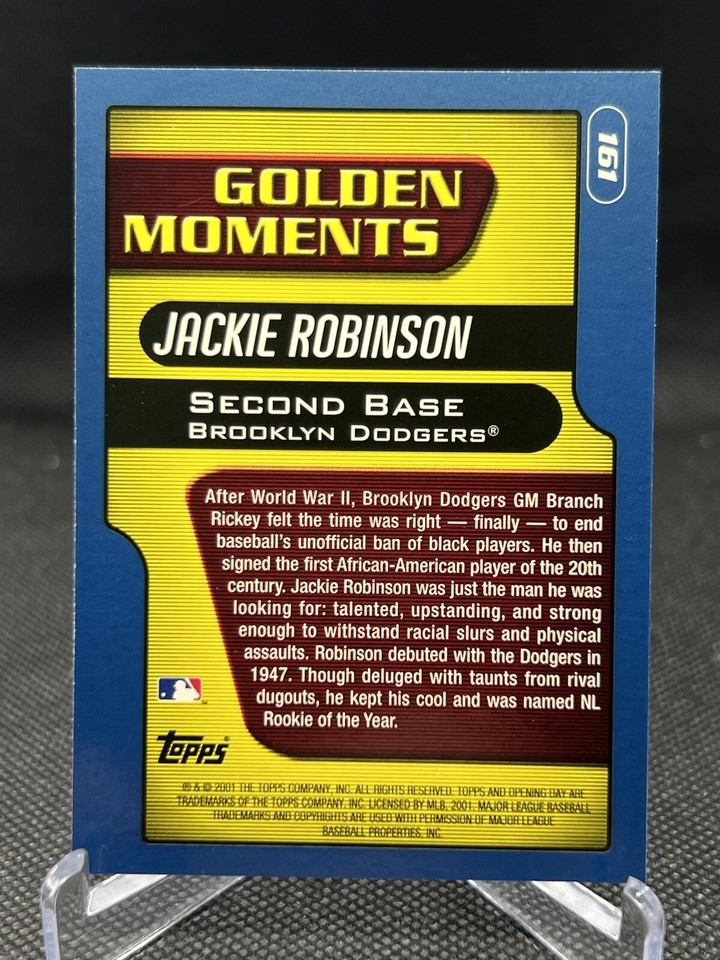 2001 Topps Jackie Robinson Card #783 Brooklyn Dodgers | eBay