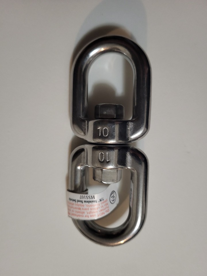 4 1/2" Stain-less steel swivel eye/eye with 7/8" eye SWL 440 cable ...