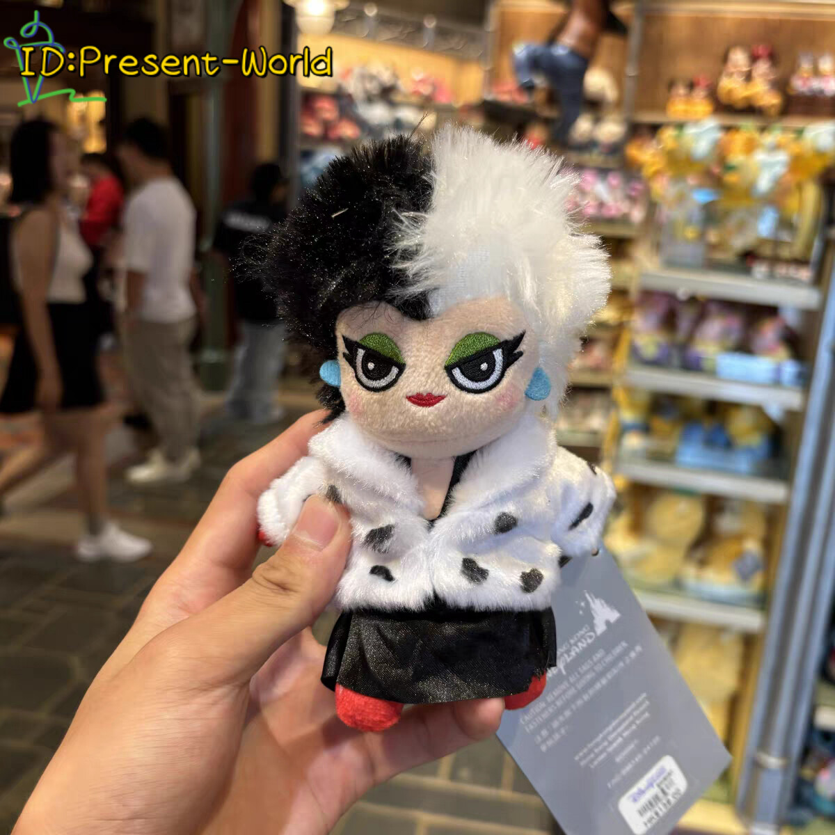 Authentic HK Disney Halloween Villains Cruella Shoulder Pal Plush ...